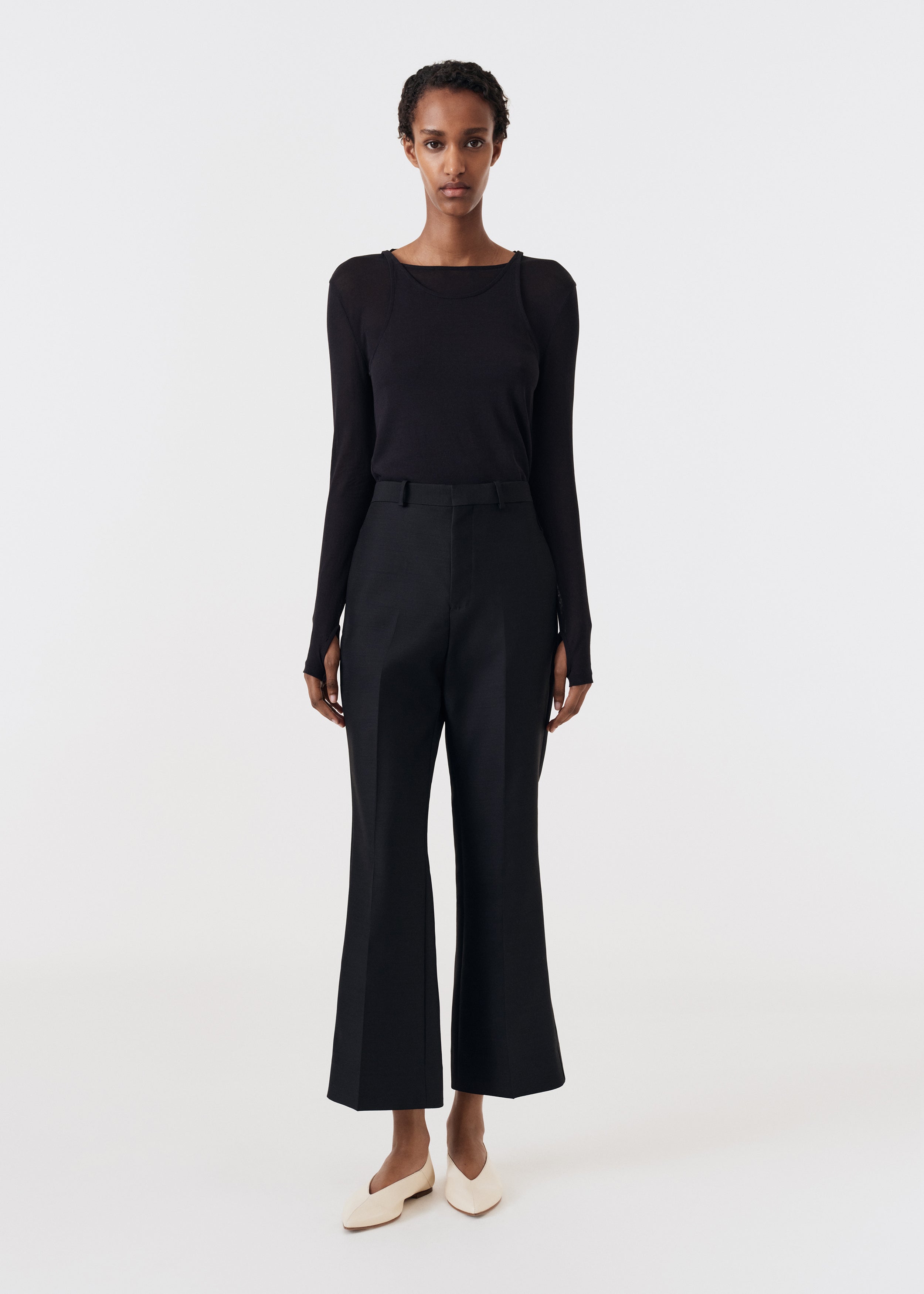 Credo cropped bootcut trouser – BITE Studios