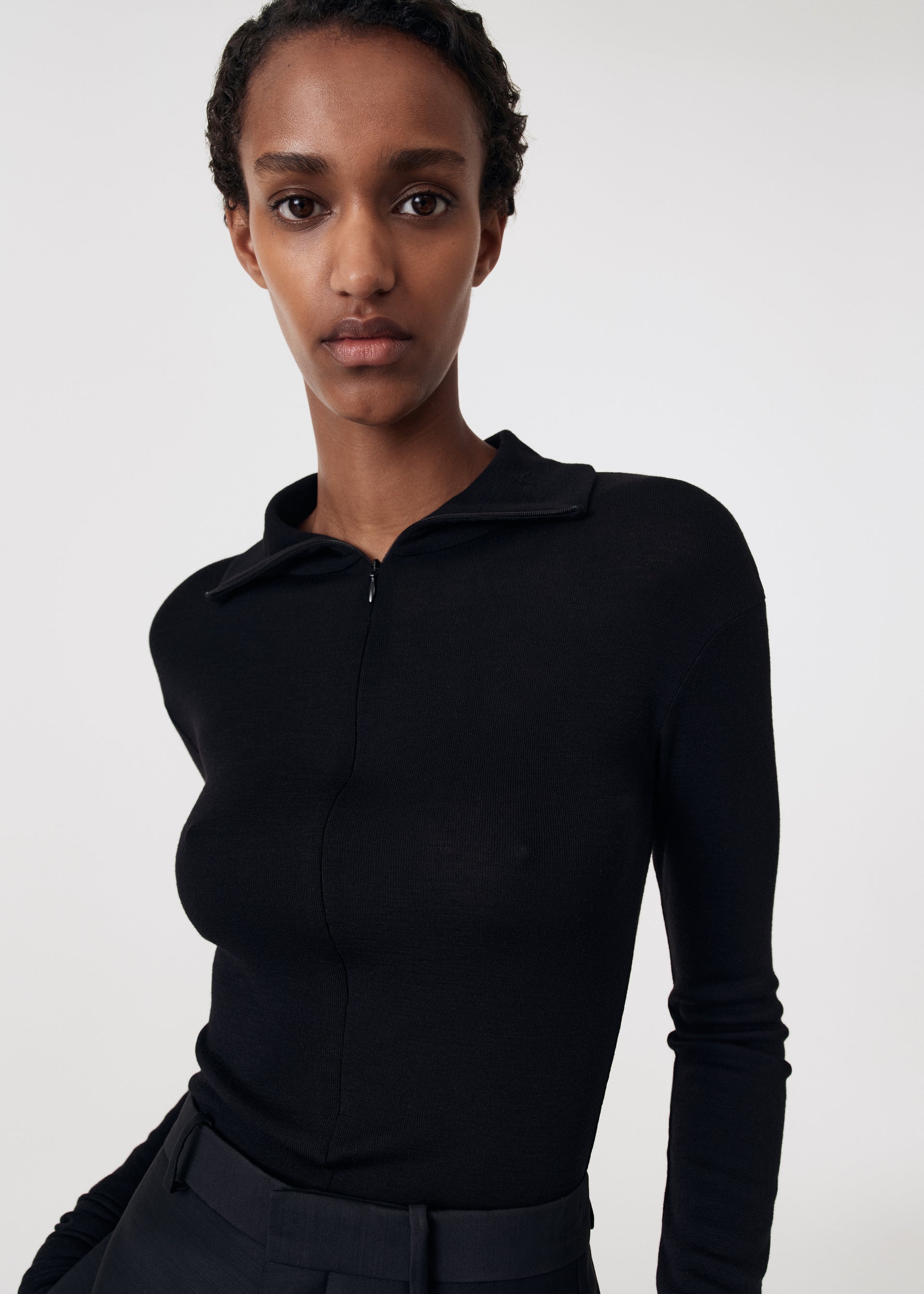Zip Turtle Neck Top – BITE Studios